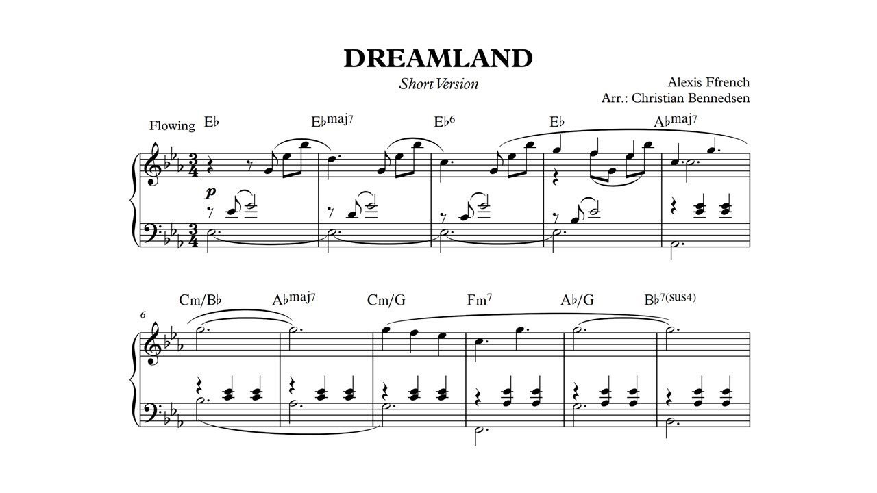 Dreamland - Piano