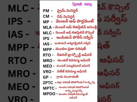 Posts meaning in Telugu #english #india #politics