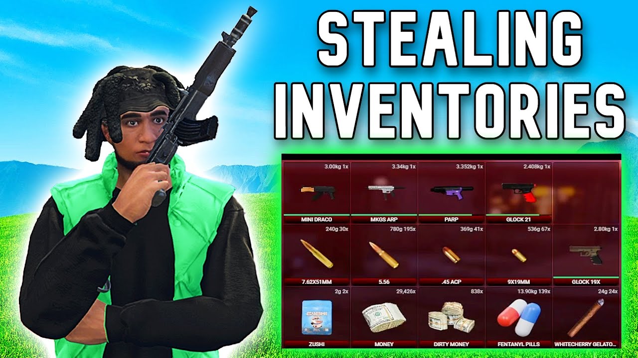 Stealing Inventories from ANGRY THUGS... GTA RP Trolling