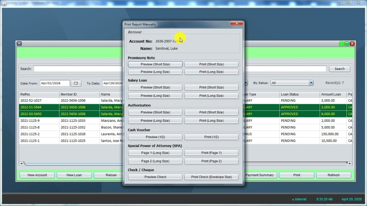 Complete Salary Loan Processing System Using Java Swing | Loan Entry to Reports