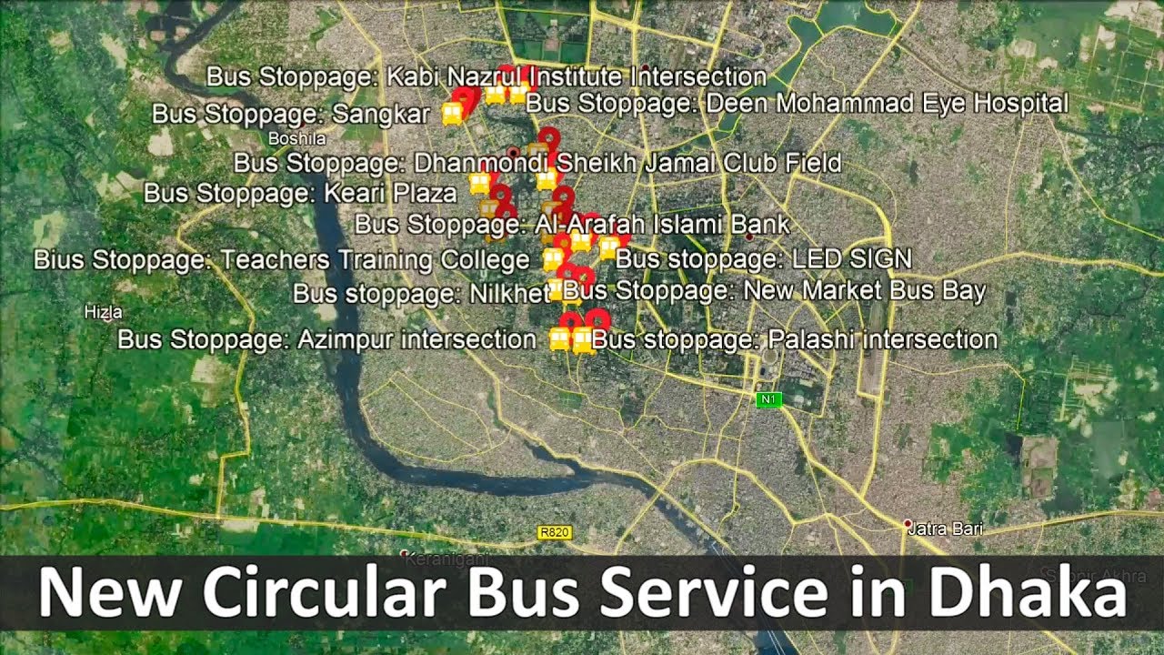 New Circular Bus Service in Dhaka