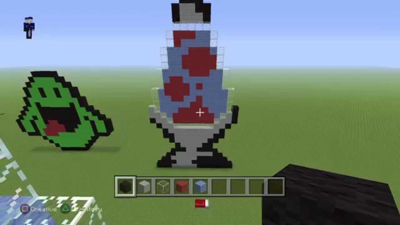 Minecraft Xbox Pixel Art Tutorial - LAVA LAMP