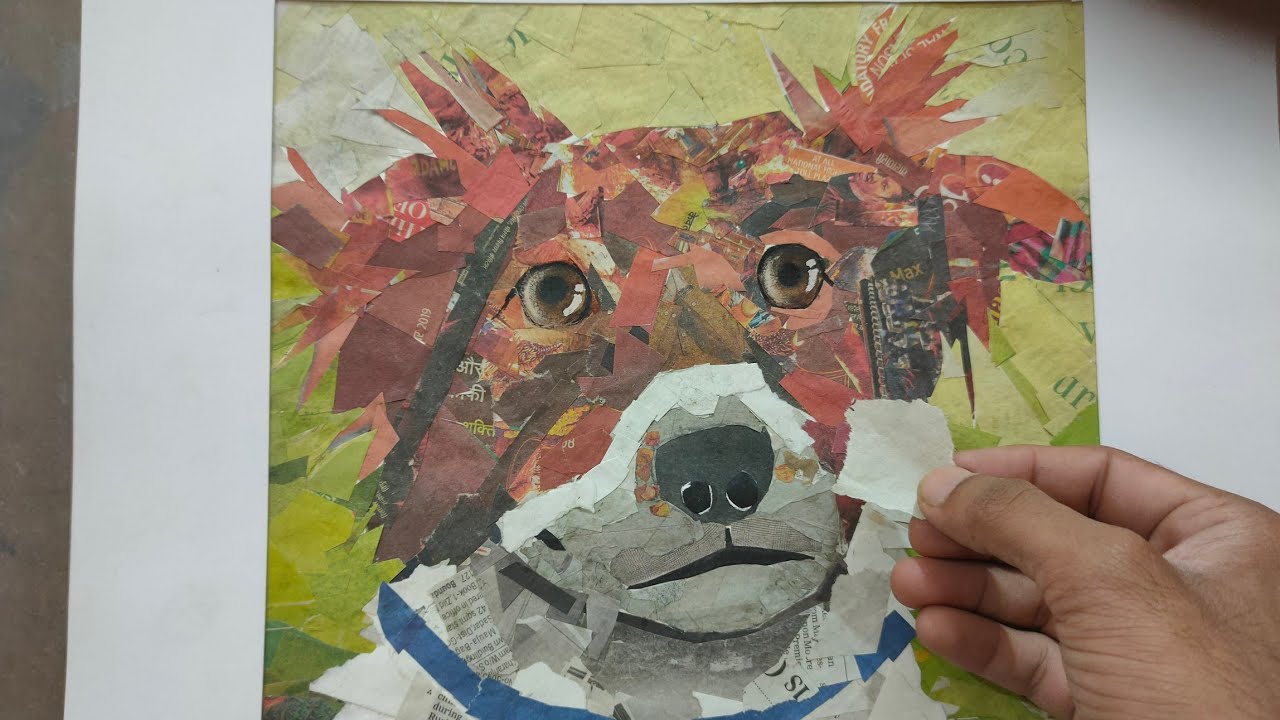 Seni kolase 🎨🖌️|seni kolase koran||#celana pendek #pendek