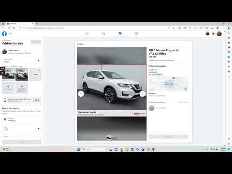 Facebook Marketplace Vehicle Listing Tool