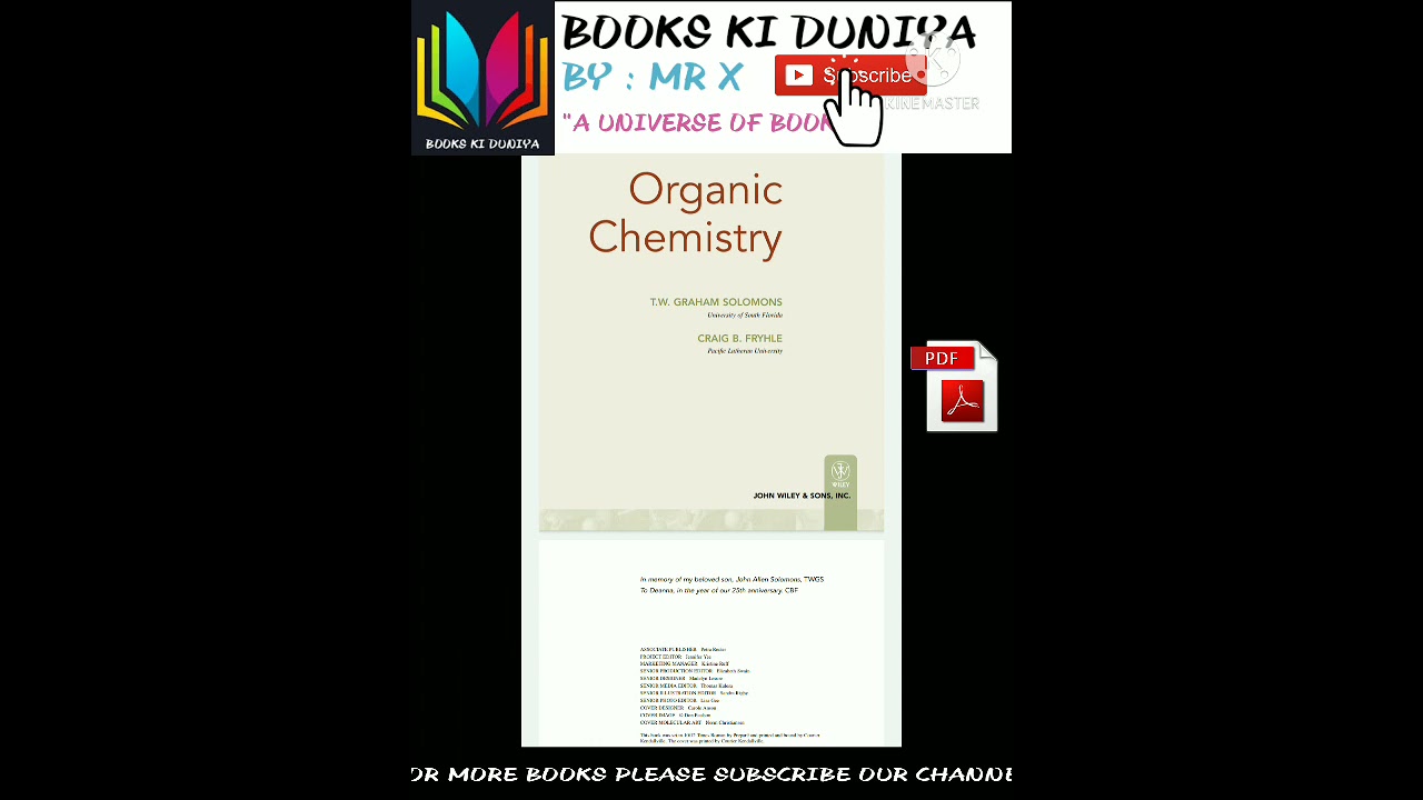 Organic Chemistry 10th edition by Solomon and Frhyle free pdf  😲🤫 |#shorts #jee #neet #aiims