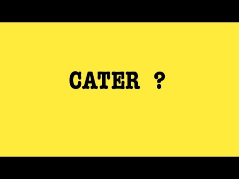 Cater meaning
