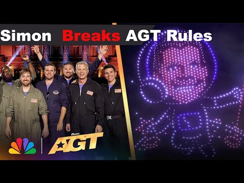 Simon Cowell Breaks AGT Rules: Sky Elements' Epic Drone Show Earns Double Golden Buzzer!
