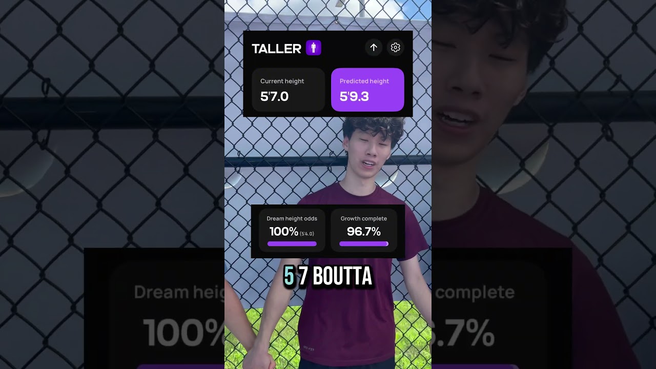 @TallerApp helped me see if I can reach my dream height!! 💯💯 #taller #tallerapp