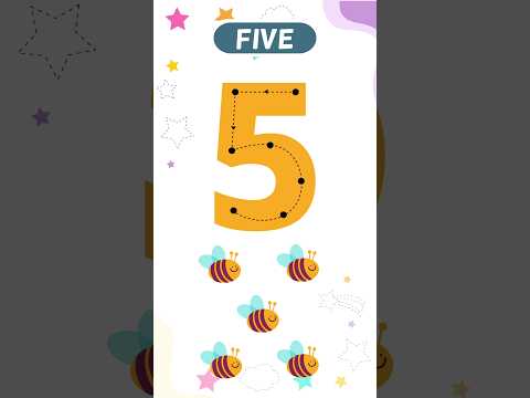Let's Learn to Write Number Five (5) | Fun Kids' Writing Lesson #rhymes #kid