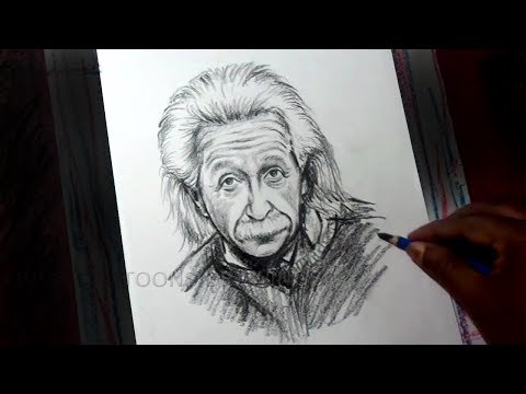 How to Draw Theoretical physicist Albert Einstein Drawing for Kids ...