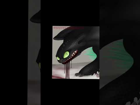 What will happen if toothless was scary? #nightfury #art #httyd #edit