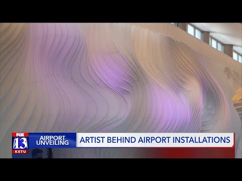 Meet the artist who created the centerpiece for the new SLC airport