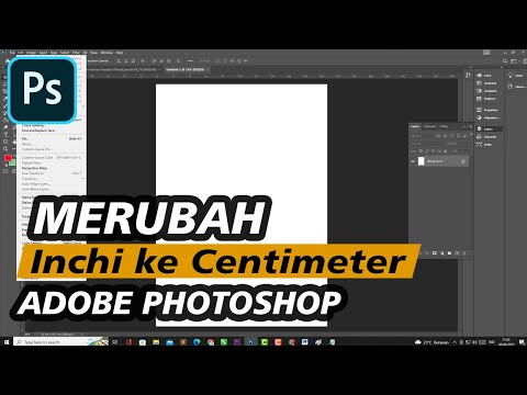 Cara Merubah Ukuran Inchi ke Centimeter di Photoshop | Tutorial On Photoshop For Beginners #2