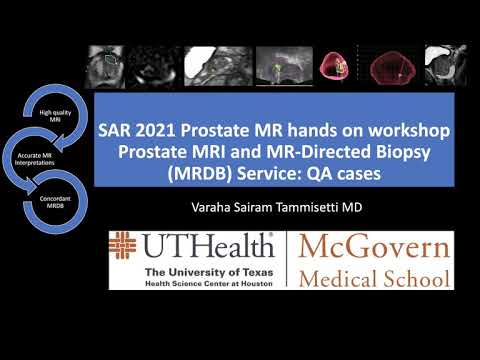 SAR 2021 Hands on Workshop - MRI directed biopsy pathway QA lecture.