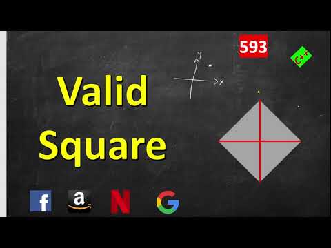 Learn Valid Square | LeetCode 593 | C Java Python - Mind Luster