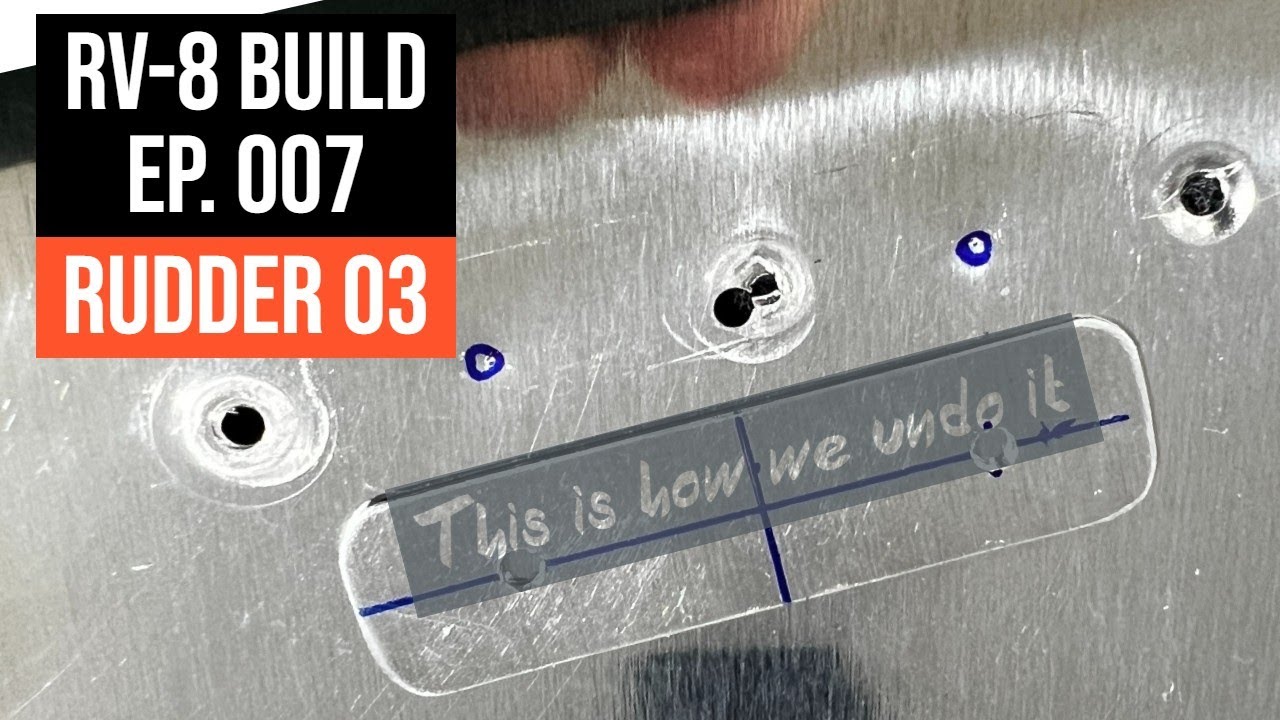 Aviation: Vans RV Aircraft - Van's RV-8 Build. Ep 007. Rudder 03