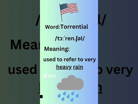 How to Pronounce Torrential in American Accent #learnenglish #learning