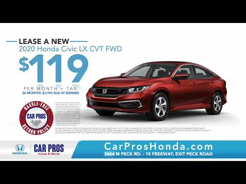 Car Pros Honda El Monte - 2020 Honda Civic LX $119 a Month