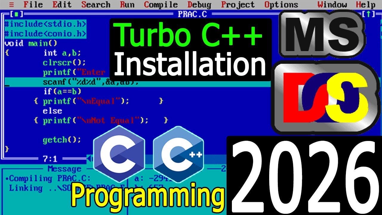 How to install Turbo C++ on Windows 10/11 [ 2026 Update ] C/ C++ Programming