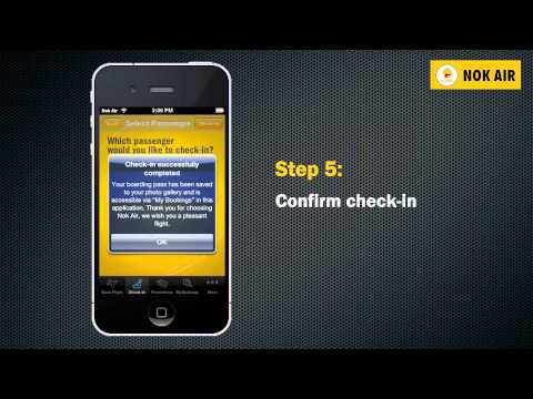 Nok Air: mobile check-in ¨How to¨