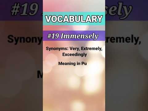 #ieltsvocabulary #Immensely #IELTS #Spokenenglish #Generalknowledge #shorts