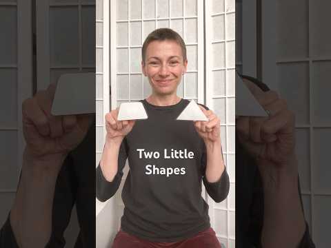 Two Little Shapes Action Rhyme | Learn Rhombus, Square, Triangle, and Trapezoid