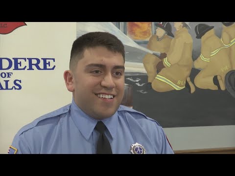 Adrian Trujillo becomes Belvidere's first Hispanic firefighter in city's history