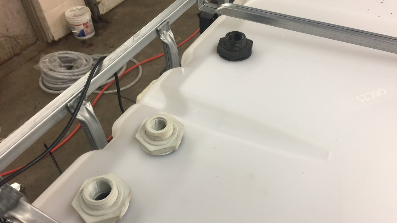 How to install bulkhead fittings into a tank for Pressure Washing