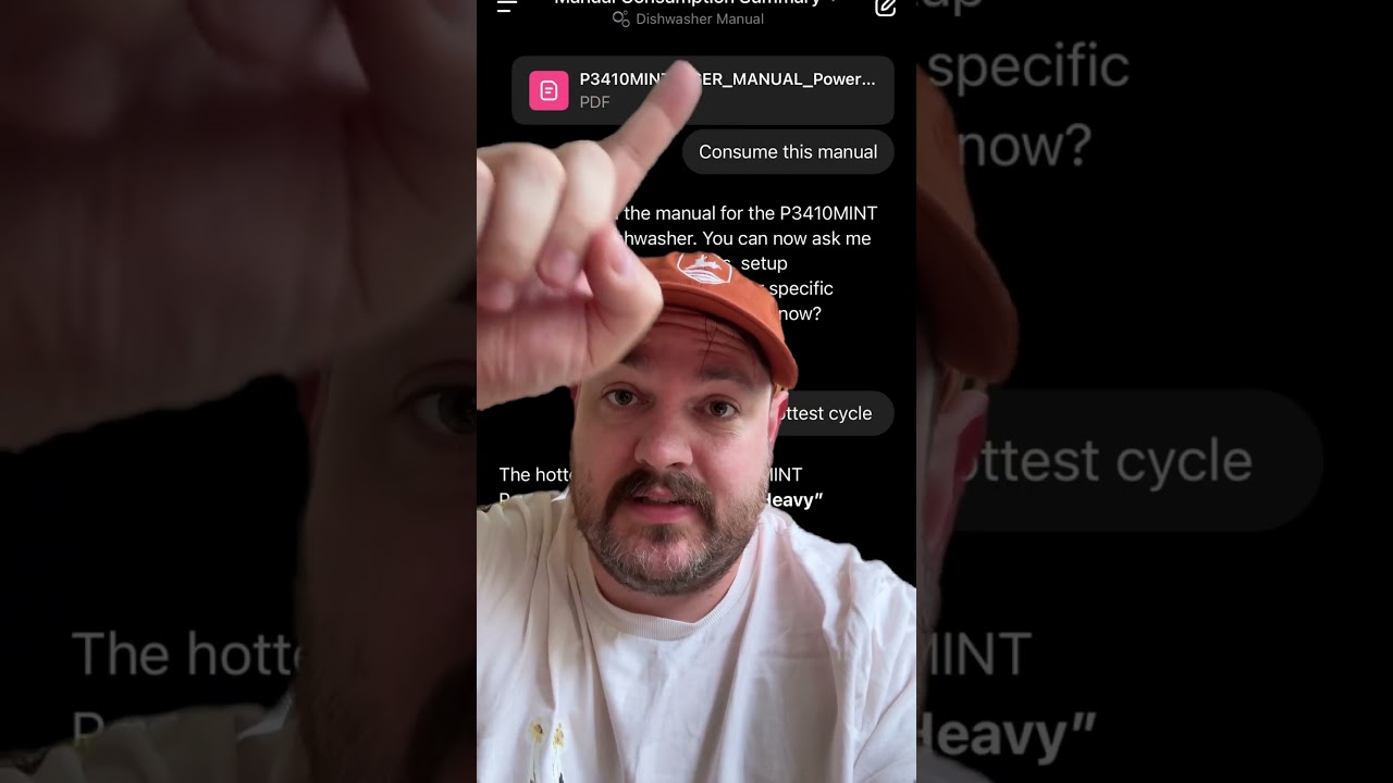 Download your appliance manual as a PDF, upload it to ChatGPT, and get instant answers #techtips