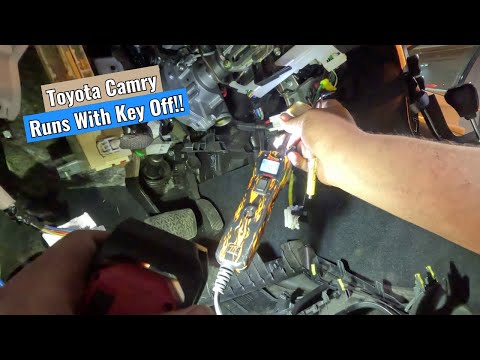 2017 Toyota Camry - Stays Running With The Key Off!?!?