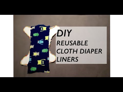 Easy No-Sew DIY Reusable Cloth Diaper Liners Tutorial (TIPID!)