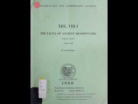 The Fauna of Ancient Mesopotamia - #history #language #books #cuneiform #kitap #babylonian