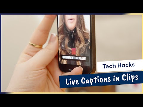 How to use live captions in iOS clips | Apple Accessibility Features