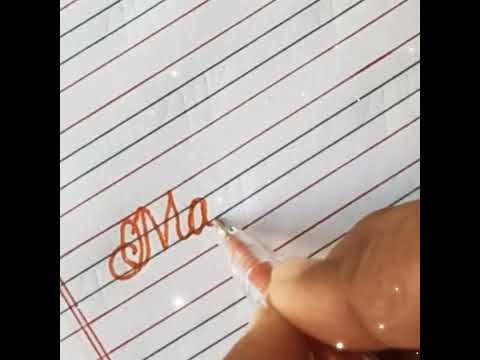 "Manyata' name in cursive writing #cursivewriting #shorts #viralshorts