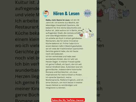 lerne Deutsch - Hören und Lesen B1/2 | sich vorstellen - Name, Alter, Herkunft, Wohnort, Familie,