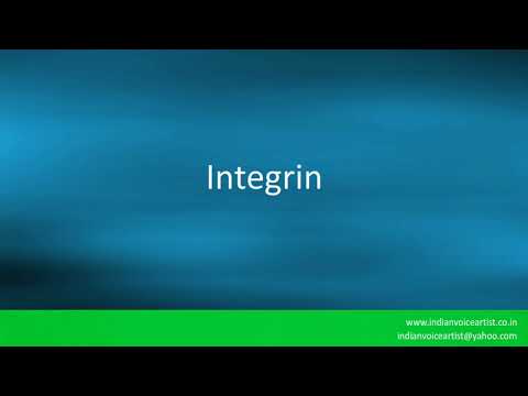 Pronunciation of the word(s) "Integrin".