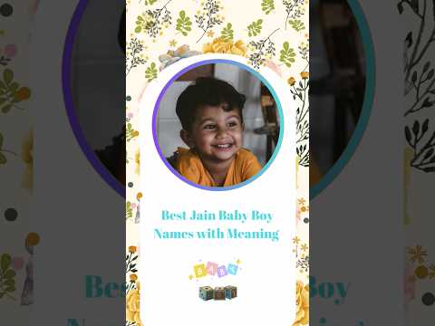 Best Jain Baby Boy Names with Meaning #ytshorts #babynames #uniquenames #name #babyboy #baby #hindu