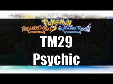 Pokemon Heart Gold & Soul Silver - Where to get TM29 Psychic