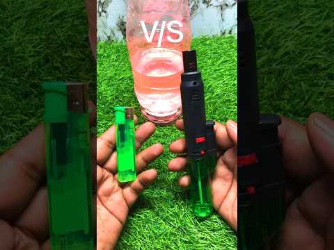 🔥 Normal Lighter vs Jet Flame Lighter l Who win 🏆 #lighter #trending #viral #youtube #ytshorts