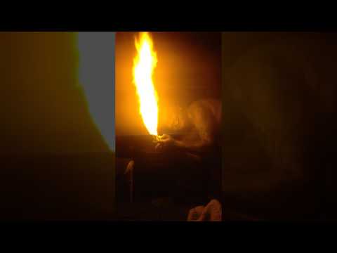Flamethrower when dark