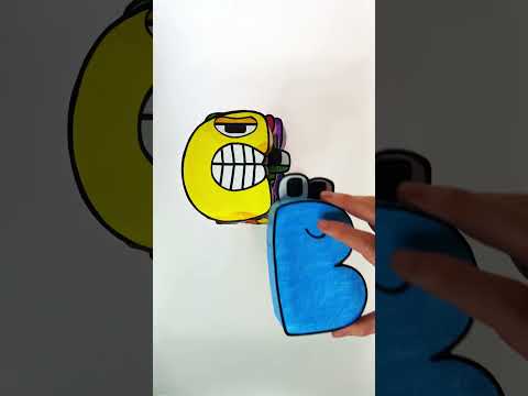 AMAZING 💥 REVERSE TOWER Falling FRENCH Alphabet Lore A - S #shorts #alphabetlore