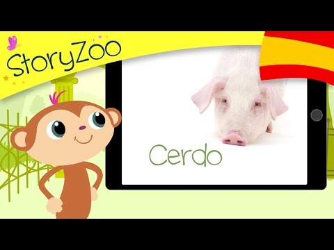 Farm animals • Childrens First Words • Spanish