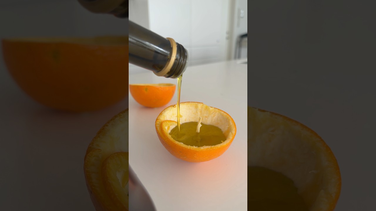 DIY Orange candle | creative explained
