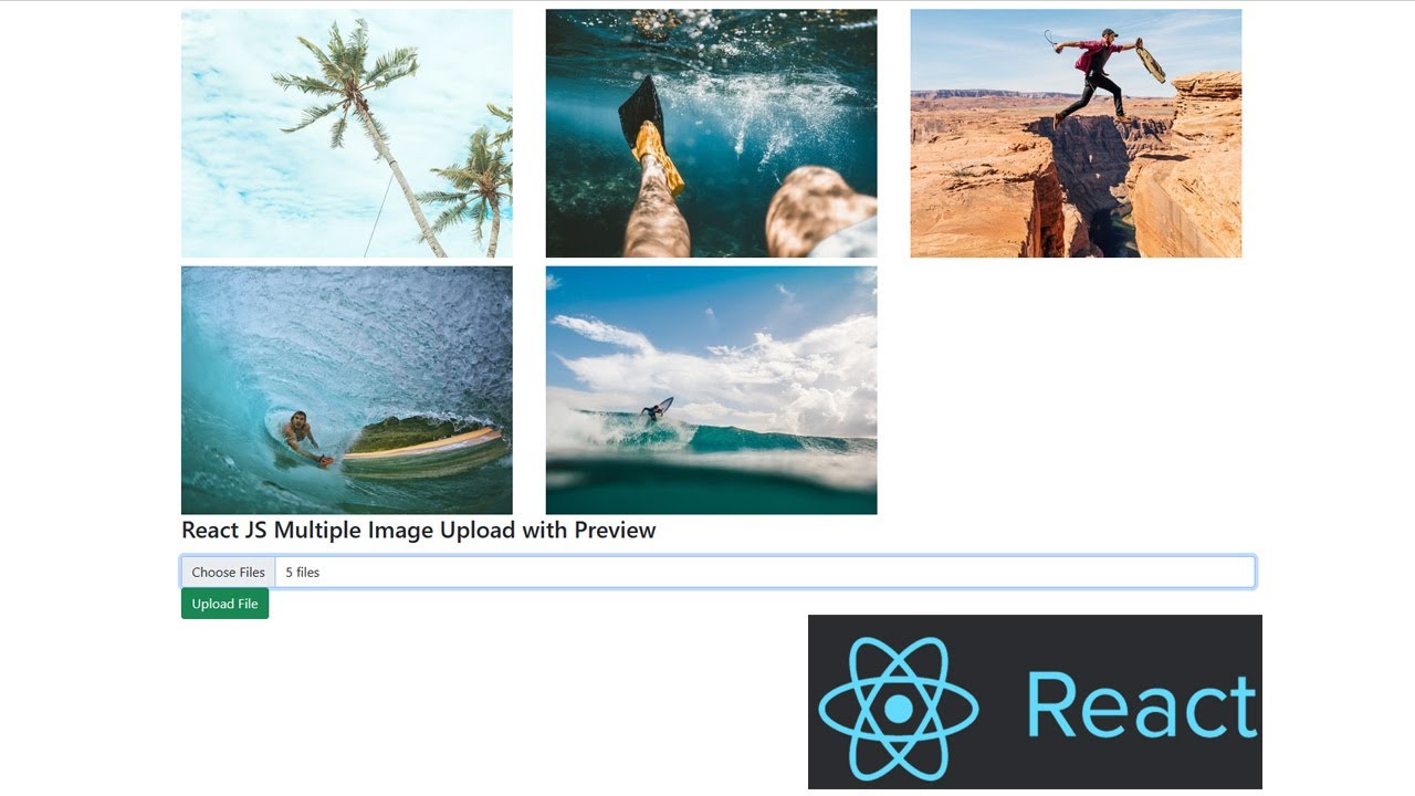 React JS Multiple Image Upload with Preview