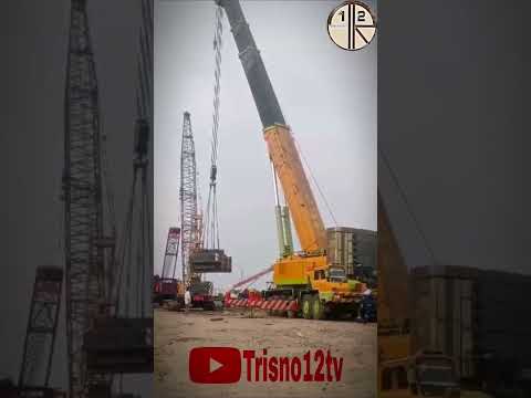 Crane 360t Tes Angkat Beban 70t #alatberat #crane #cranework #sumitomo #mobilcrane #shorts #kato