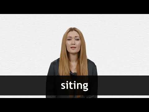 How to pronounce SITING in American English