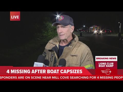 1 dead, 3 still missing after boat capsizes on St. Johns River in Jacksonville