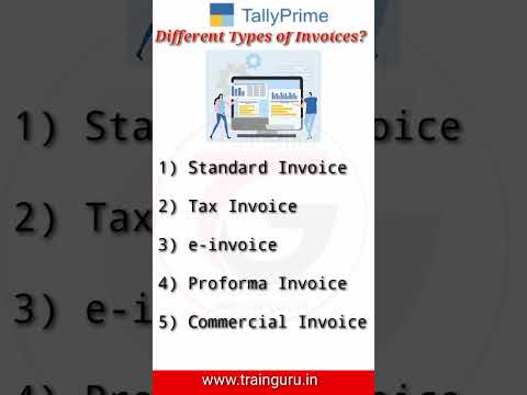 Different types of invoices in Tally prime