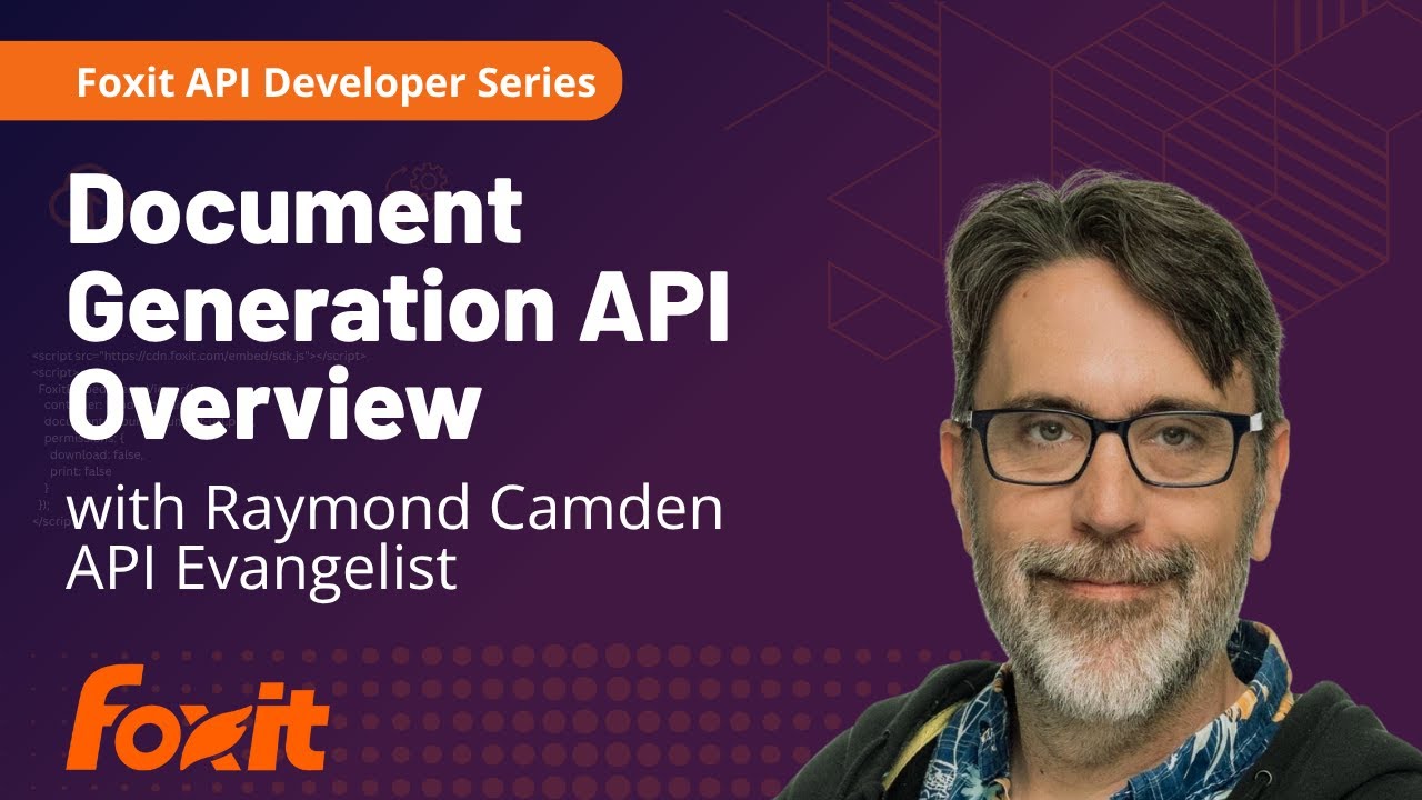 Document Generation API Developer Overview