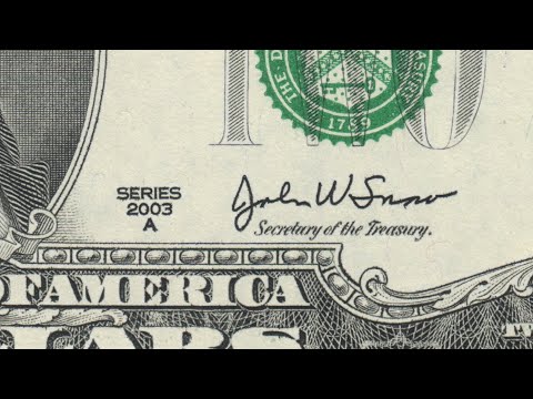 How series years and signatures work on $2 bills and other currency